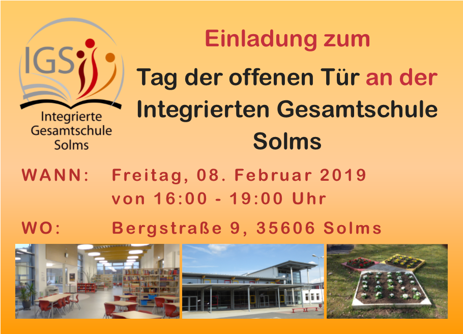 Tag der offenen Tür an der IGS – Integrierte Gesamtschule Solms